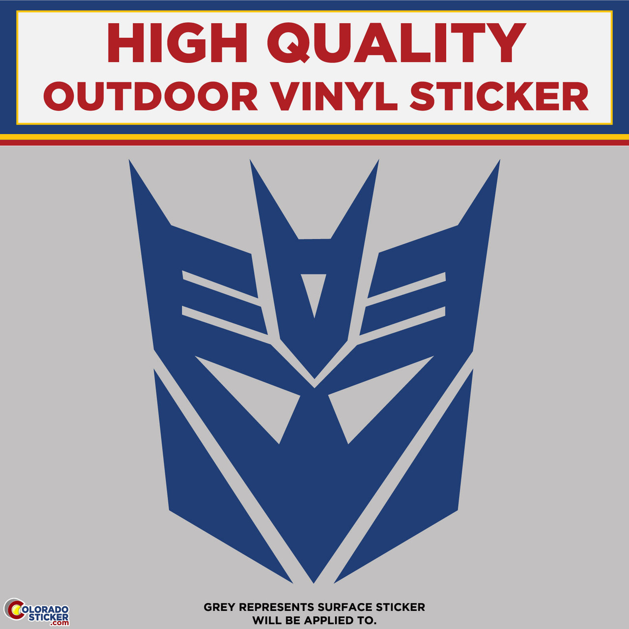 Decepticon Die Cut , High Quality Vinyl Sticker Decals Perfect for your ...