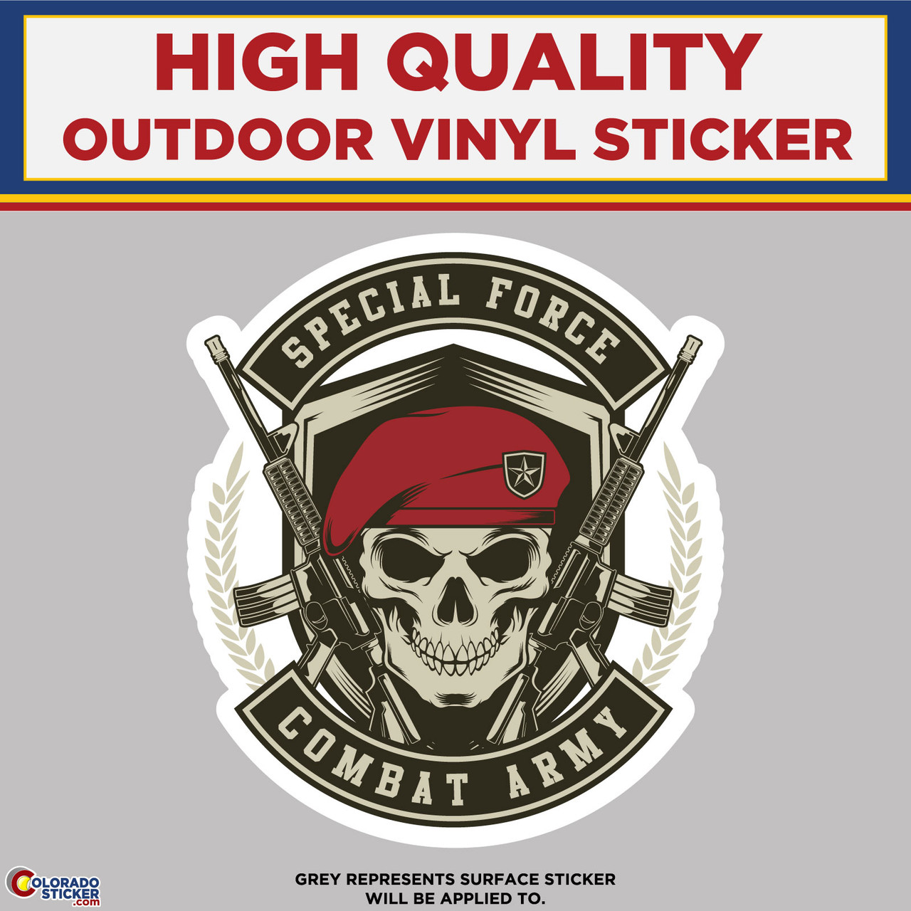 Special Forces Combat Army, High Quality Vinyl Stickers Perfect for ...