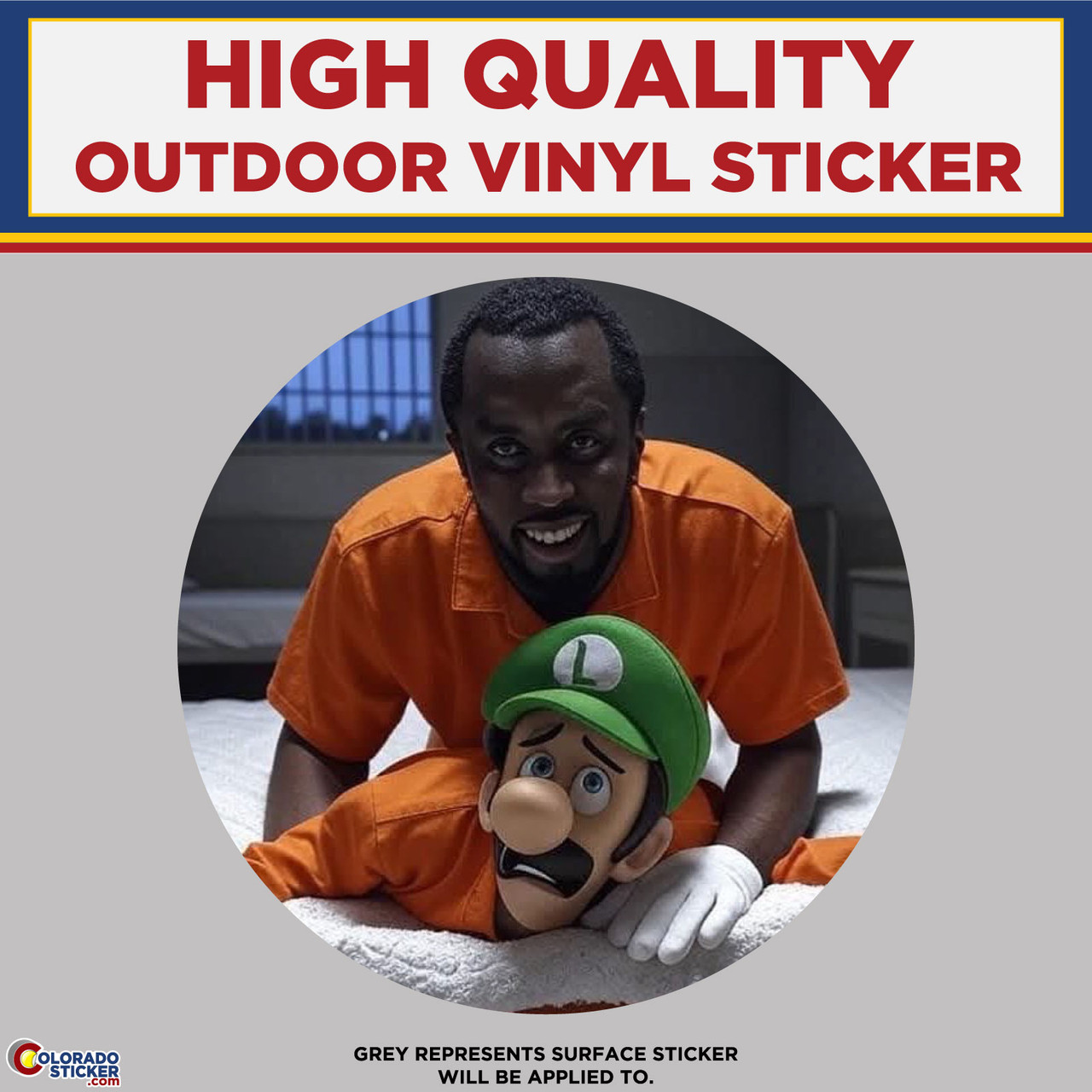 P Diddy and Luigi, High Quality Vinyl Stickers Perfect for your car ...