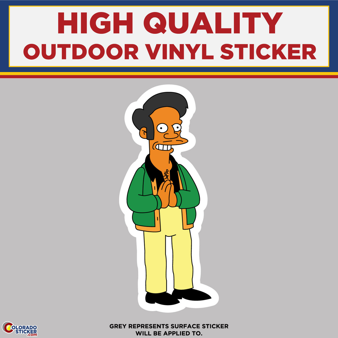 Apu, Kwik-E-Mart, The Simpsons High Quality Vinyl Stickers