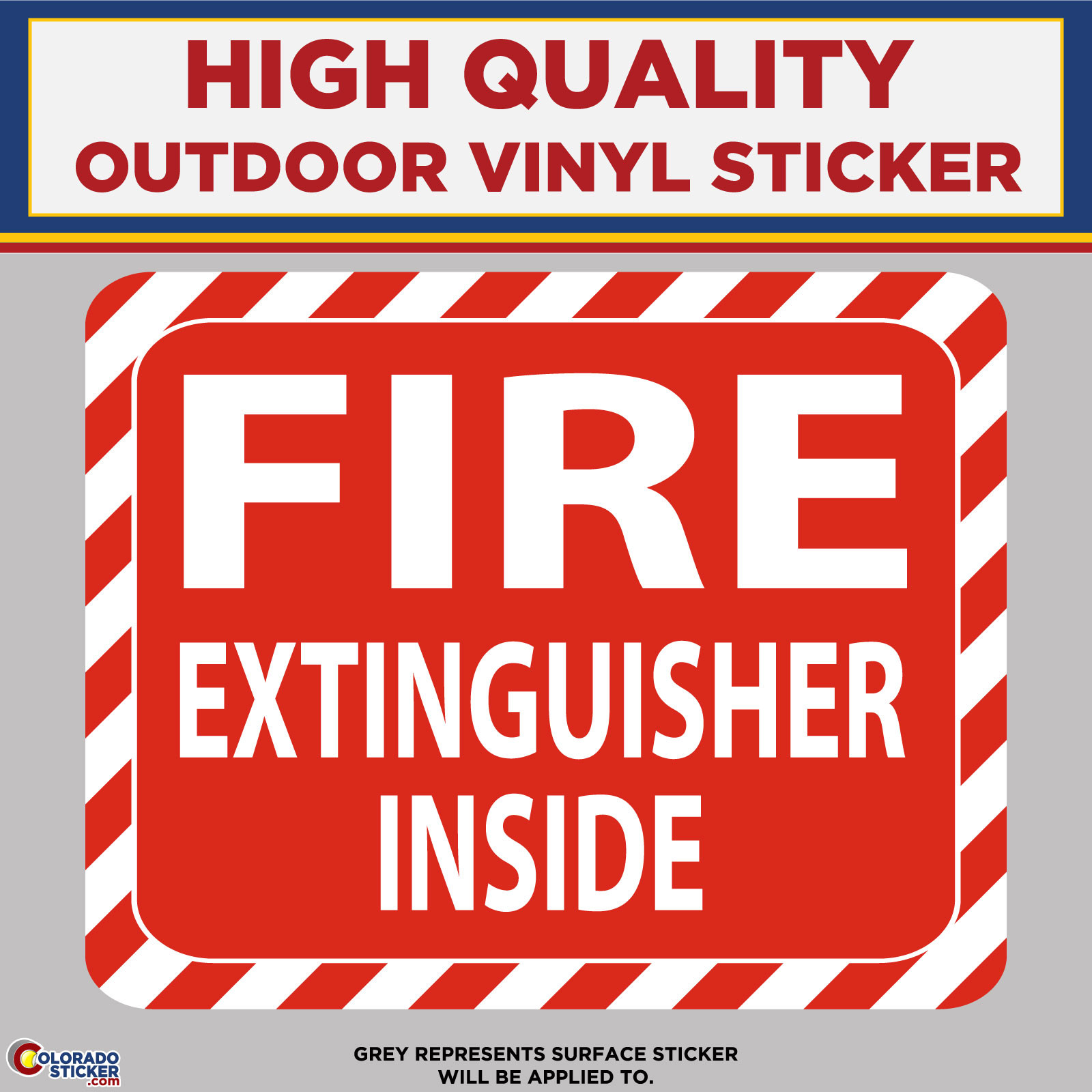 Fire Extinguisher Inside, High Quality Vinyl Stickers Perfect for your ...
