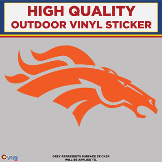 Denver Broncos Vinyl Stickers and Decals