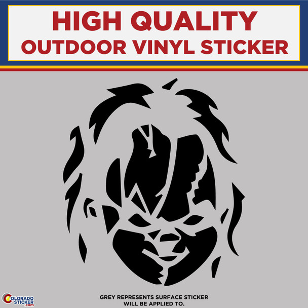 Chucky Die Cut, High Quality Vinyl Stickers Perfect for your car ...