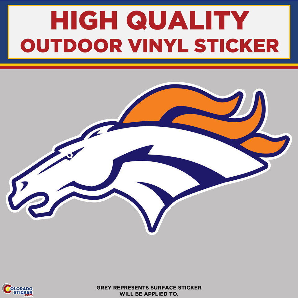 Denver Broncos Vinyl Stickers and Decals
