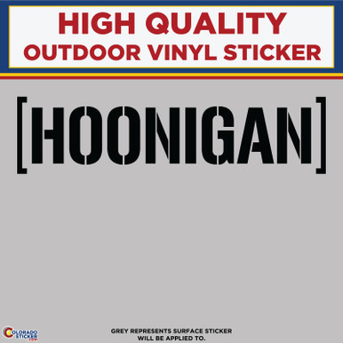 Hoonigan Text, Die Cut High Quality Vinyl Sticker Decal Perfect for ...