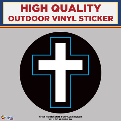 Christian Cross, High Quality Vinyl Stickers Perfect for your car ...