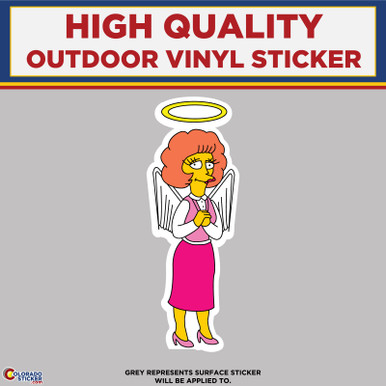 Mod Flanders from The Simpsons, High Quality Vinyl Stickers