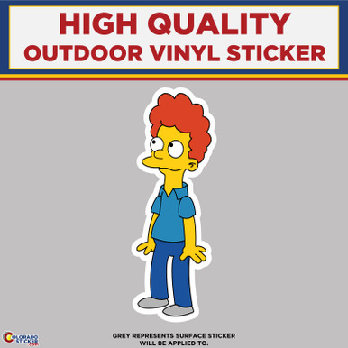 Rod Flanders from The Simpsons, High Quality Vinyl Stickers Perfect for ...