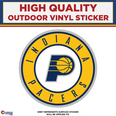Indiana Pacers, High Quality Vinyl Stickers Perfect for your car ...