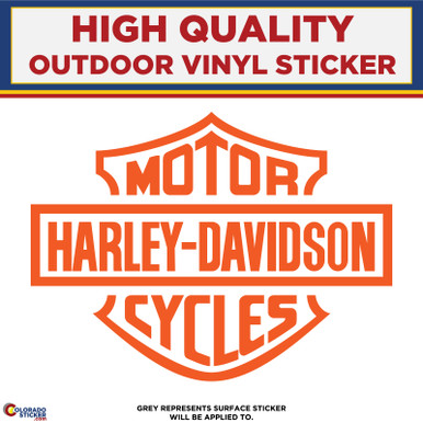 Harley Davidson Motorcycle Die Cut, High Quality Vinyl Stickers Perfect ...