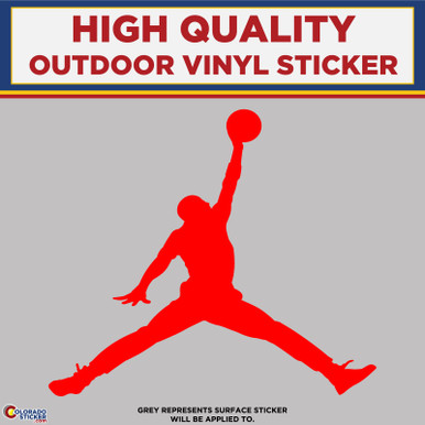 Jordan Jump man Die Cut, High Quality Vinyl Stickers