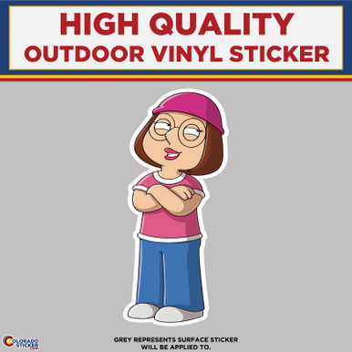 Meg Griffin, Family Guy, High Quality Vinyl Stickers