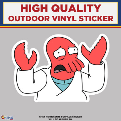 Zoidberg From Futurama, High Quality Vinyl Stickers Perfect for your ...