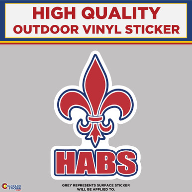 Habs Montreal Canada, High Quality Vinyl Stickers Perfect for your car ...