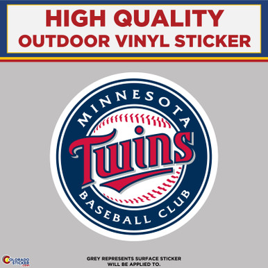 Minnesota Twins Circle Logo, High Quality Vinyl Stickers Perfect for ...