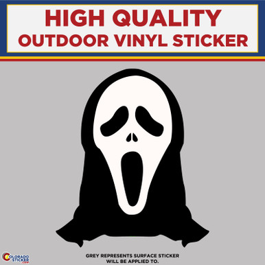 Ghost Face From Scream, High Quality Vinyl Stickers Perfect for your ...