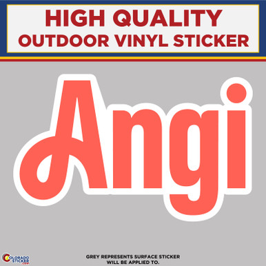 Angi, High Quality Vinyl Stickers