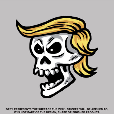 Trump Skull, High Quality Vinyl Stickers Perfect for your car, window ...