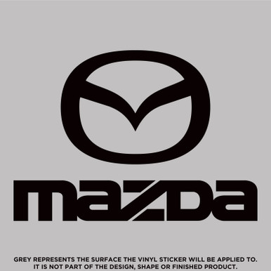 Mazda Die Cut, High Quality Vinyl Sticker Decal