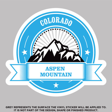 Blue City Of Aspen Colorado Mountain, High Quality Vinyl Stickers ...