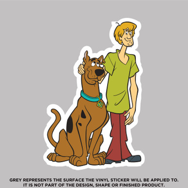 Scooby Doo & Shaggy, High Quality Vinyl Stickers Perfect for your car ...