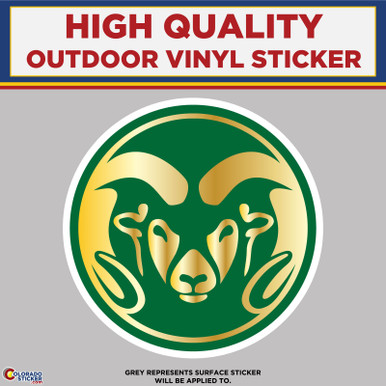 CSU Ram, High Quality Vinyl Stickers Perfect for your car, window, cup ...