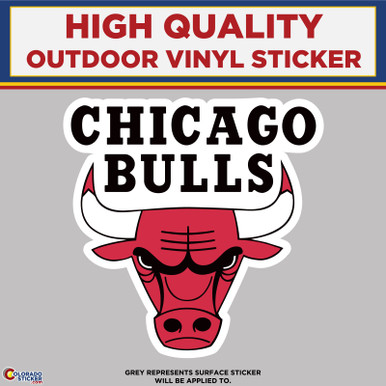 Chicago Bulls, High Quality Vinyl Stickers Perfect for your car, window ...