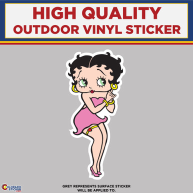 Betty Boop Standing, High Quality Vinyl Stickers Perfect for your car ...