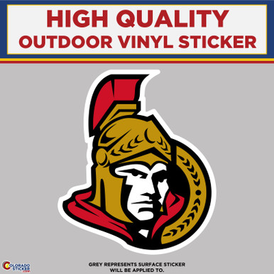 Ottawa Senators, High Quality Vinyl Stickers