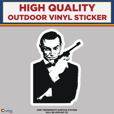James Bond, High Quality Vinyl Sticker Perfect for your car, window ...