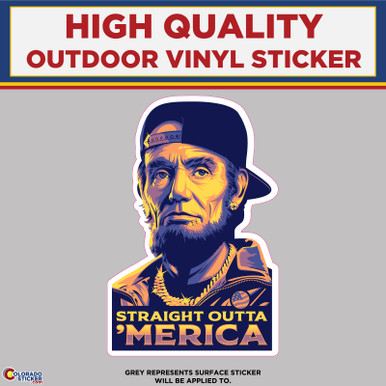 Straight Outta Merica, High Quality Vinyl Stickers Perfect for your car ...