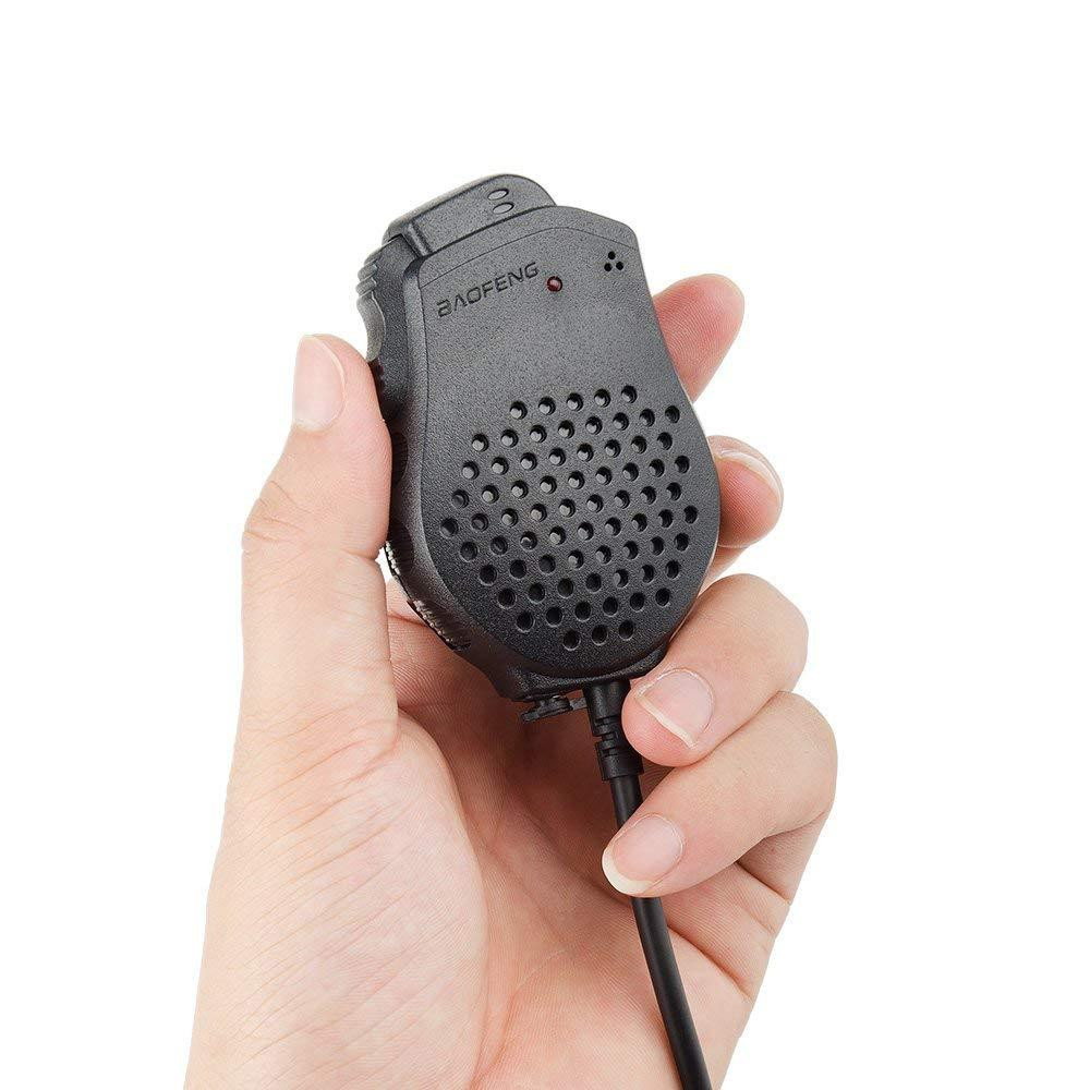 Portable Baofeng Mini Dual PTT Speaker Mic for UV-82/UV-82L/GT-5 Walkie ...