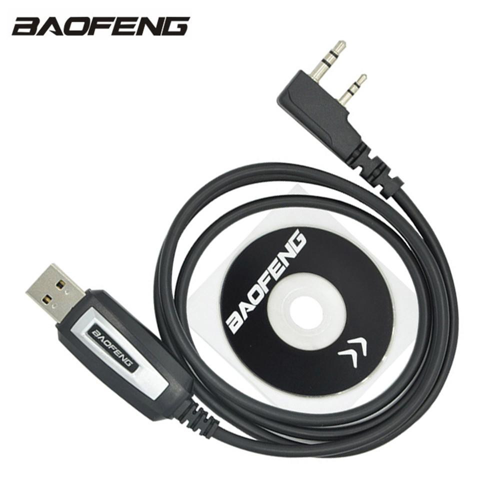 Original Baofeng USB Programming Cable + Baofeng PTT Speaker Mic for BF ...