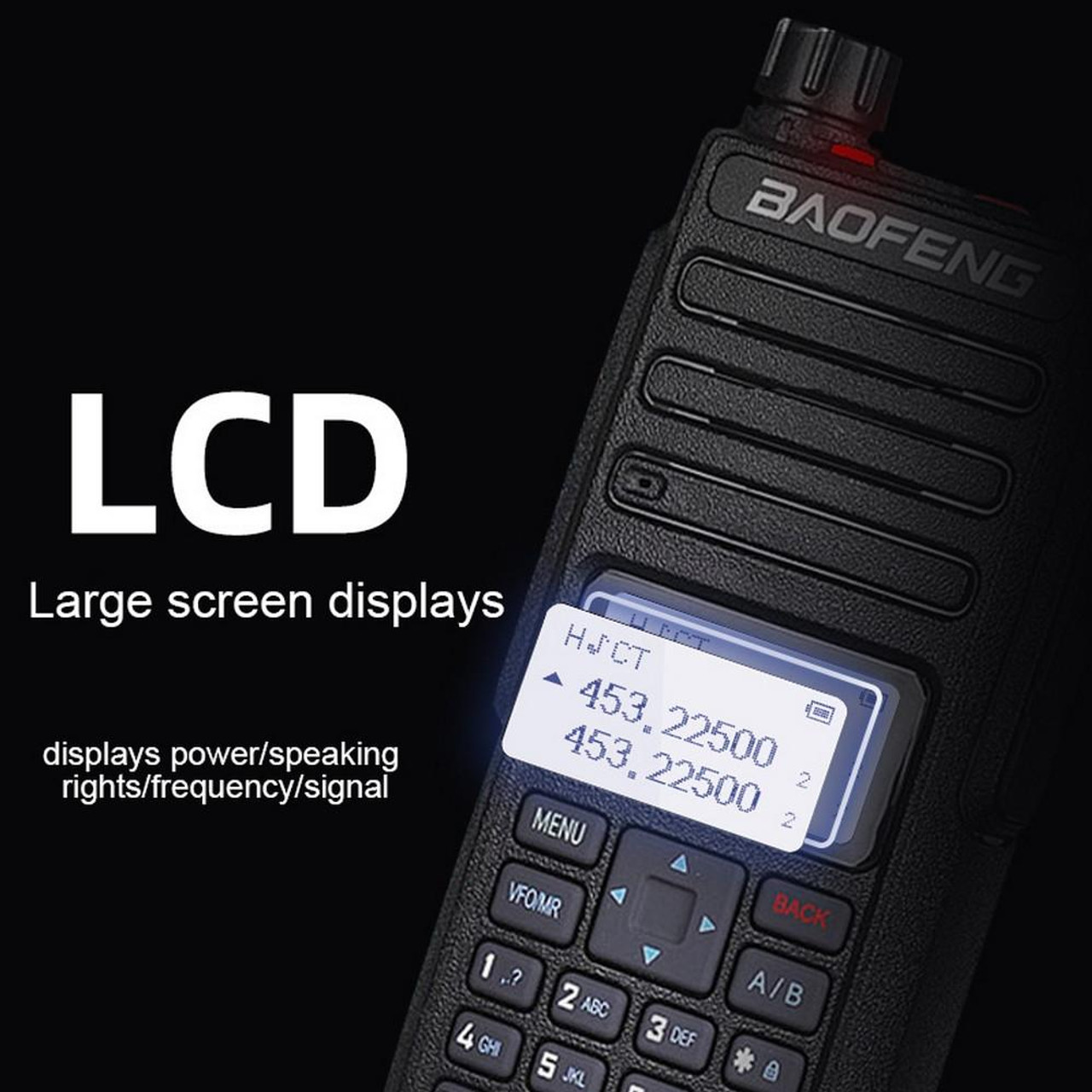 BF-H6 10W Long Range Walkie Talkie with Earpiece | Baofeng