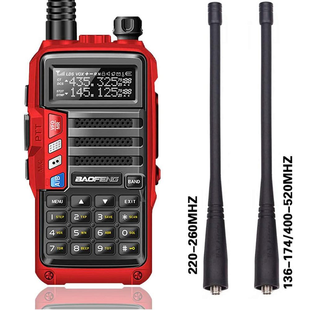 Baofeng UV-S9 Tri-Band 8W Walkie Talkies Two Way Radio Red
