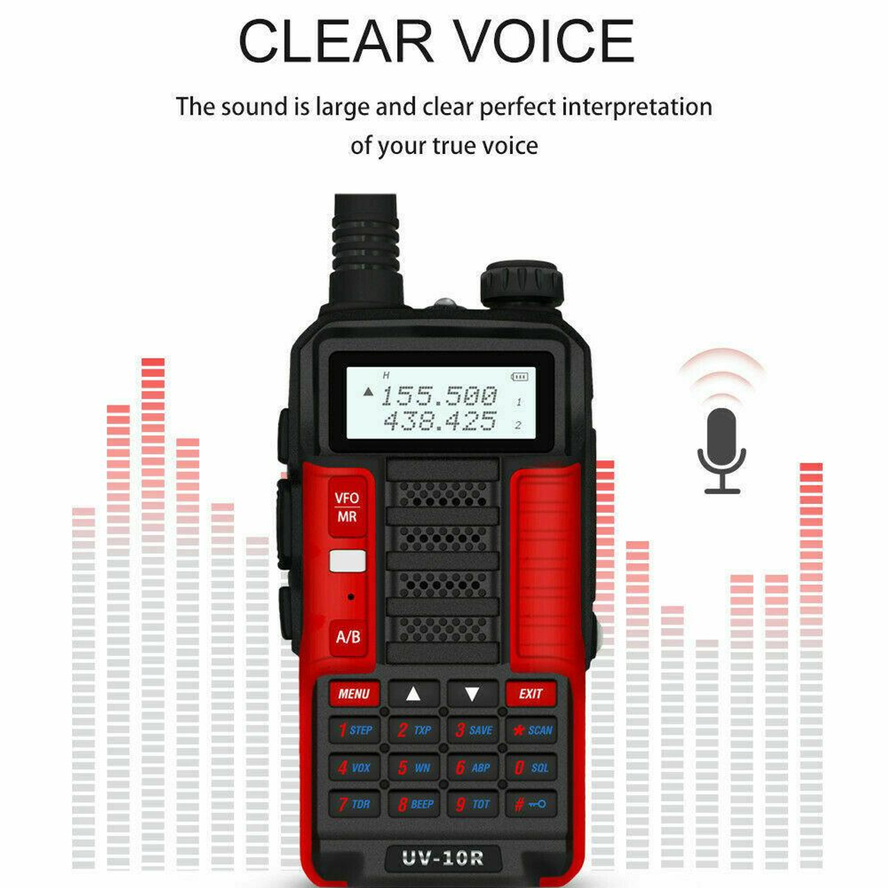 4 X BAOFENG UV-10R 10W Dual-Band VHF UHF Walkie Talkies Long Range FM Two Way Radio| BaoFeng ...