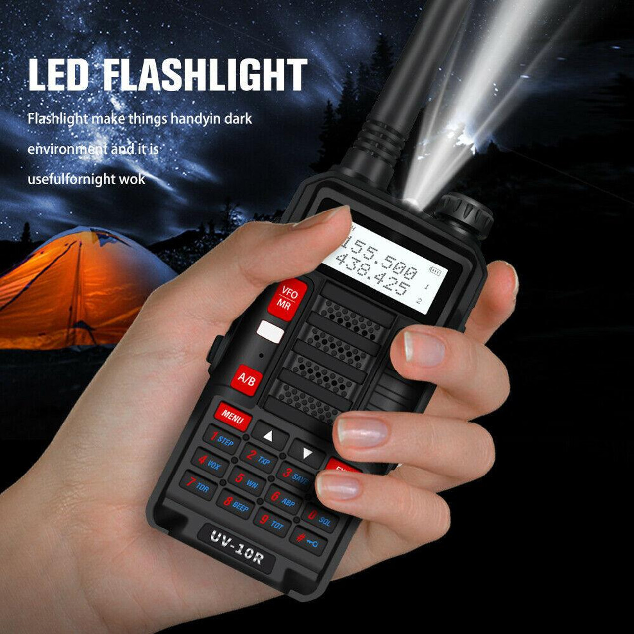 Baofeng UV-10R 10W Dual-Band Radio | High Power Ham Walkie Talkie
