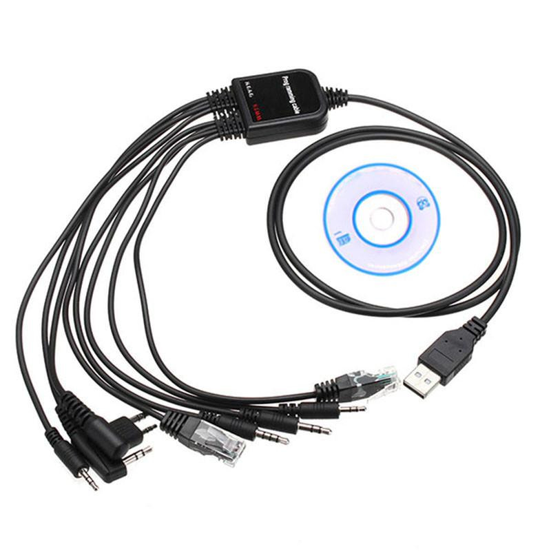 8 in 1 USB Programming Cable Cord for kenwood baofeng motorola yaesu ...