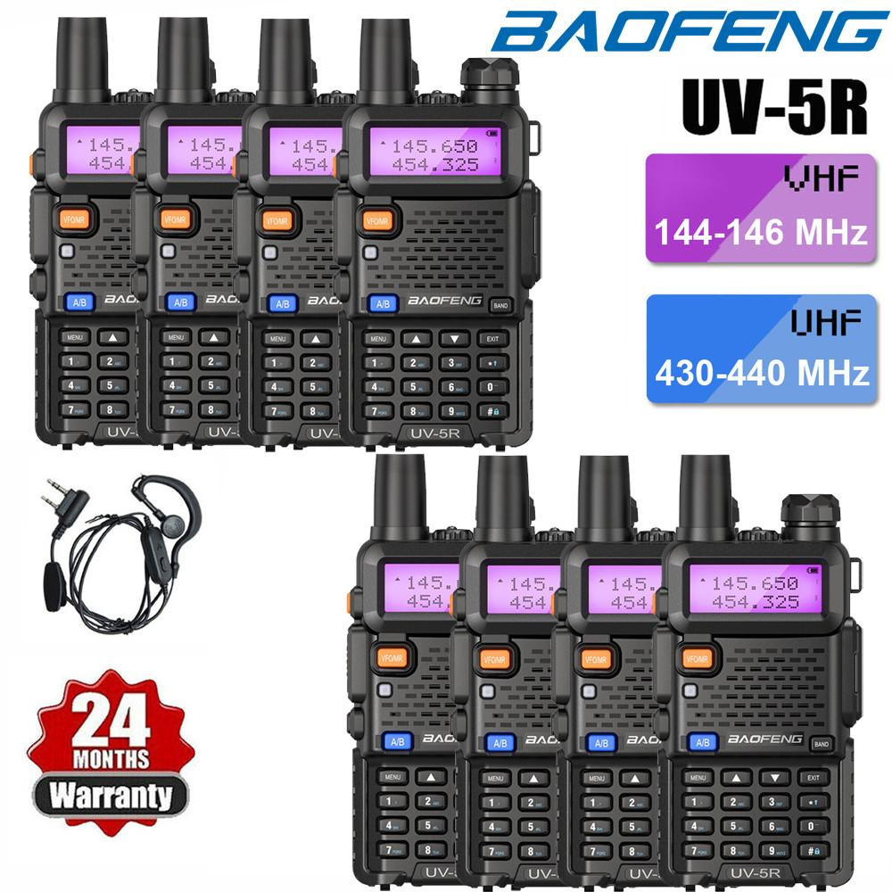 BAOFENG Radio | 8x BAOFENG UV-5R Dual Band FM Two Way Ham Radio 5W ...