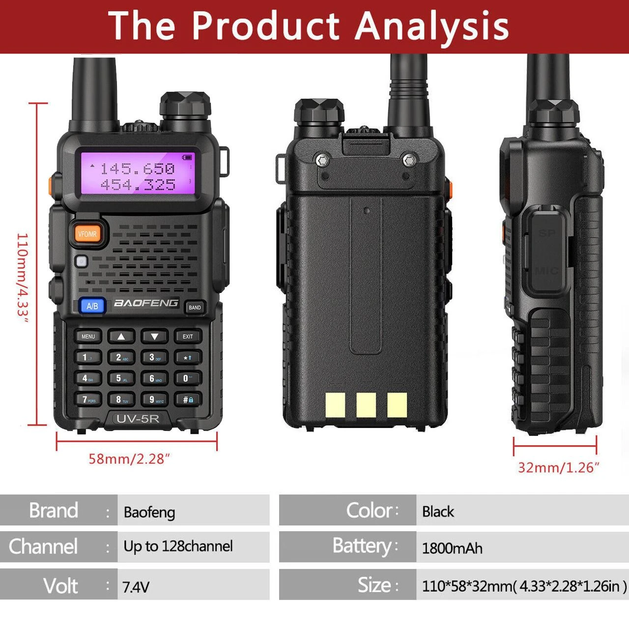 Baofeng UV-5R Dual Band Ham Radio | High-Power Walkie Talkie UK