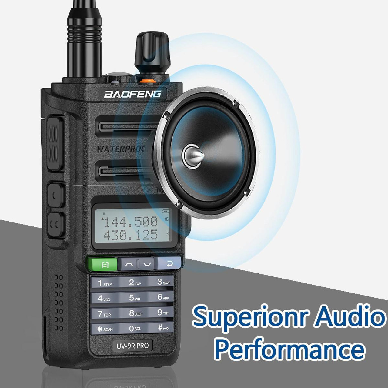 8 x UV-9R PRO IP68 Waterproof UHF/VHF Walkie Talkies Long Range Two Way | BaoFeng Radio UK