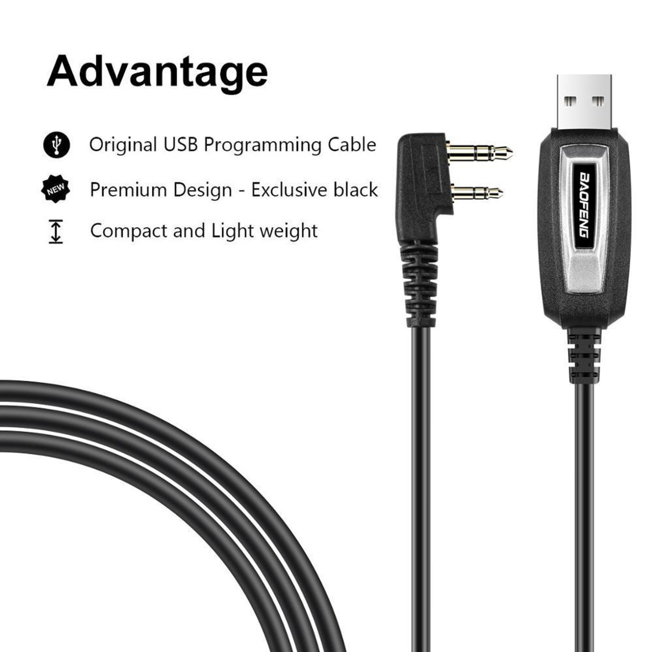 Original Baofeng USB Programming Cable for BF-888S/UV-5R/UV-82/UV-10R ...