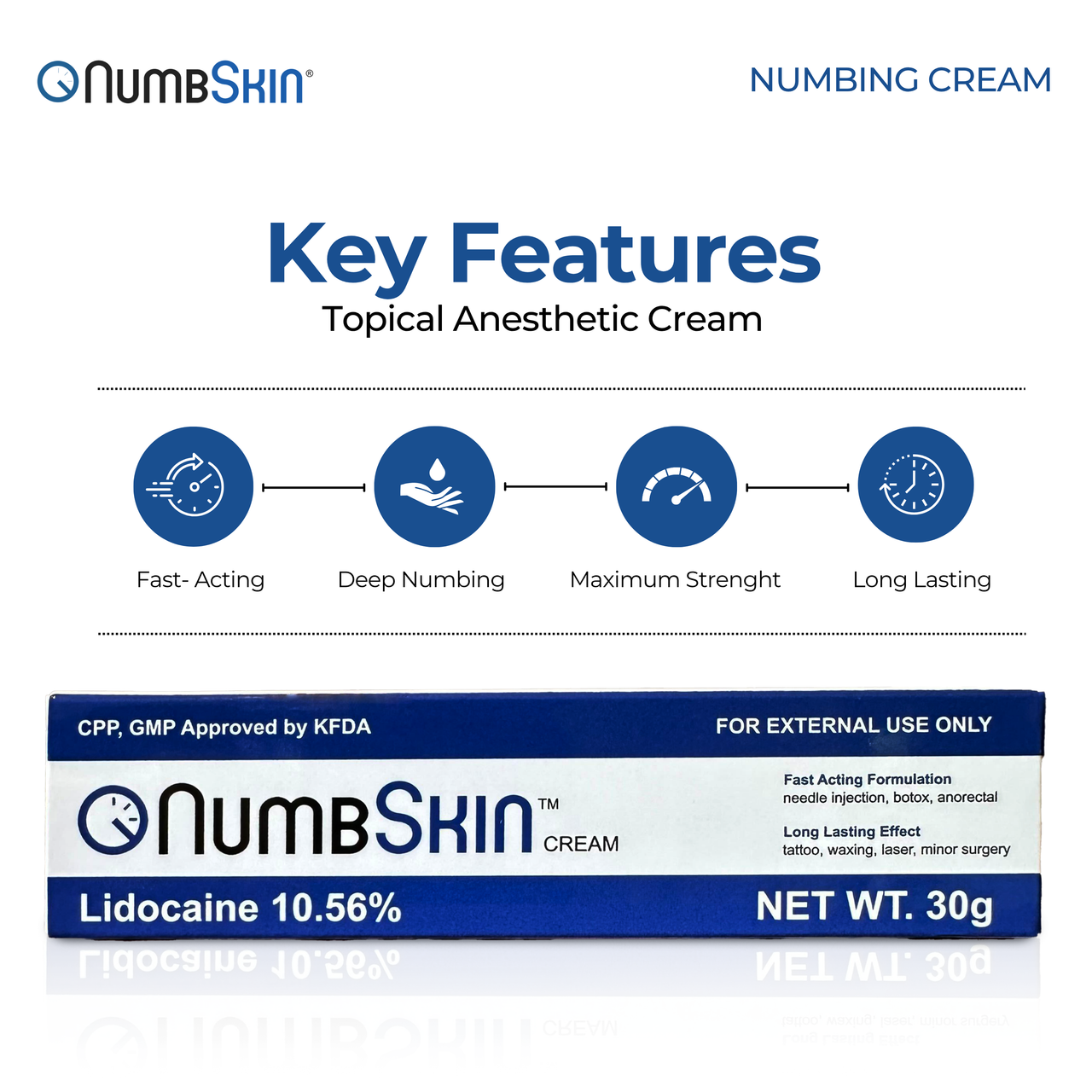 1 Tube of NS Cream |Piercing and Laser Removal - Numb Skin