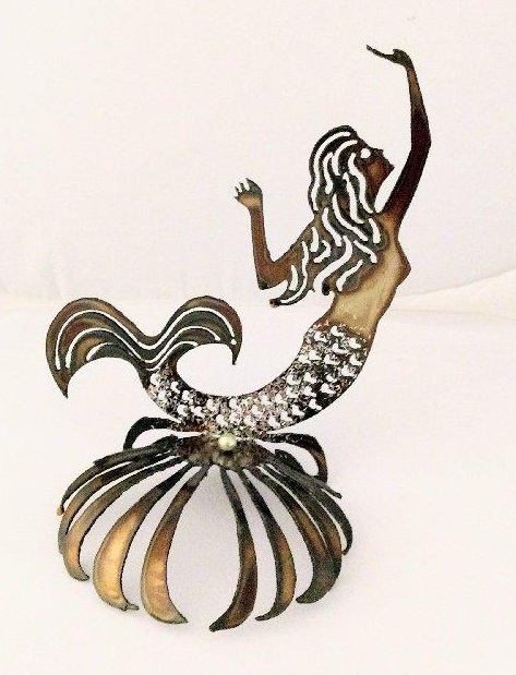 Mermaid Handcrafted Metal Figure for Garden or Home - The Lazy Scroll