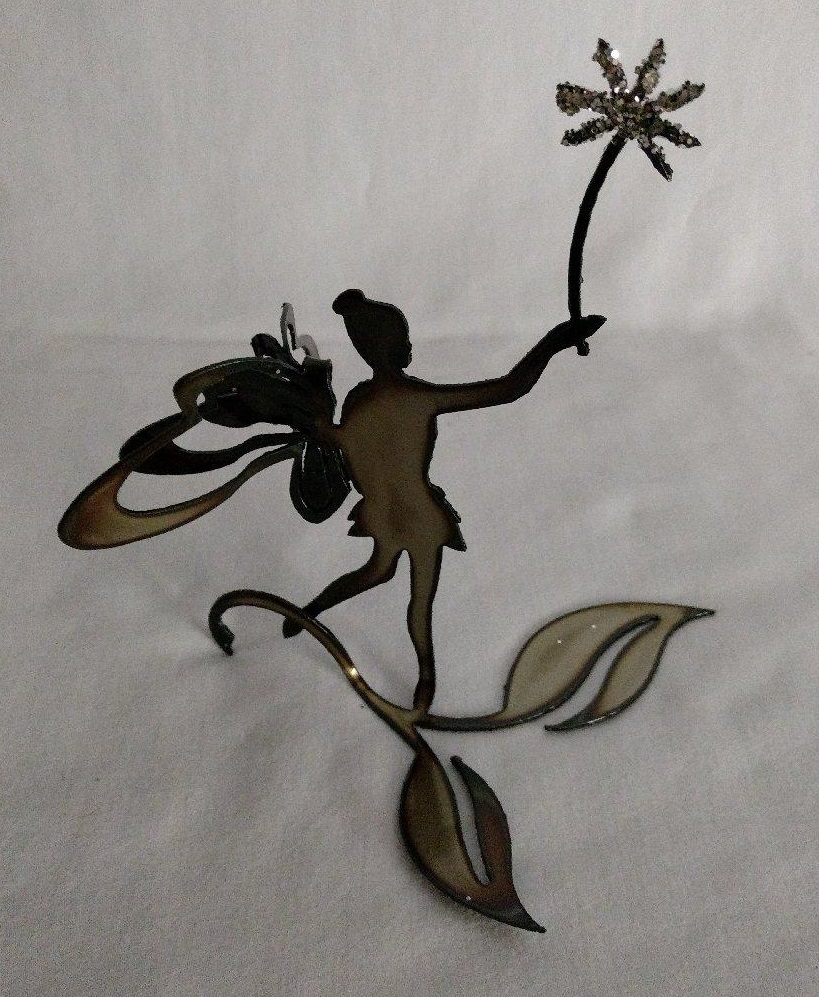 Fairy Tinkerbell Handcrafted Metal Figure for Garden or Home - The Lazy ...