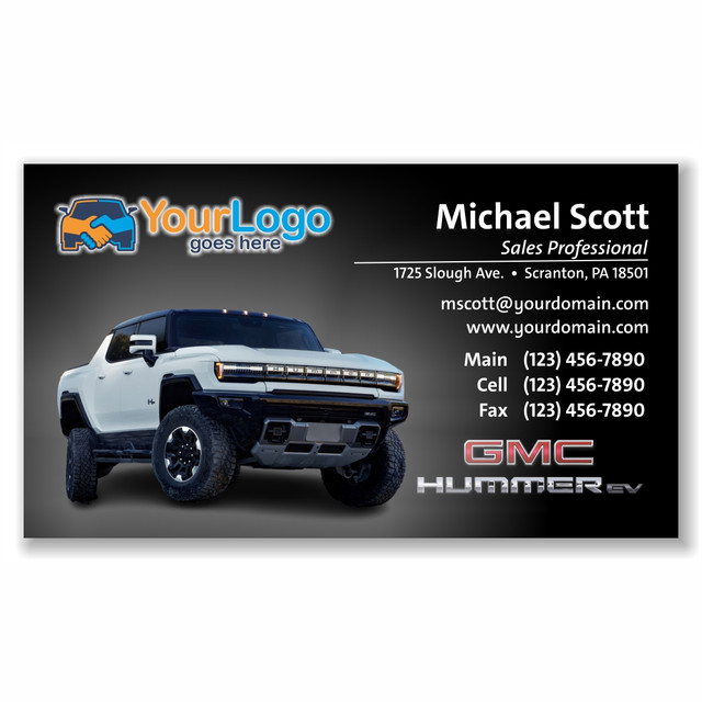 GMC Hummer 002 Business Cards - Motor City Badge