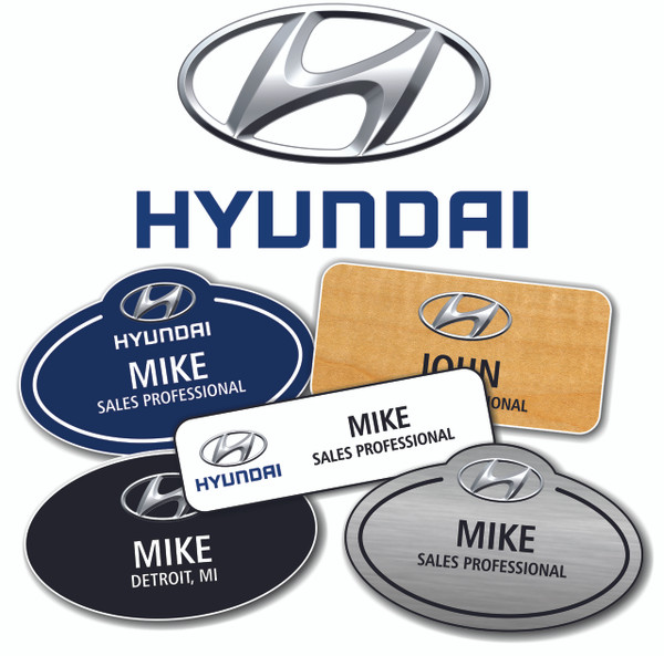 Hyundai Name Badges