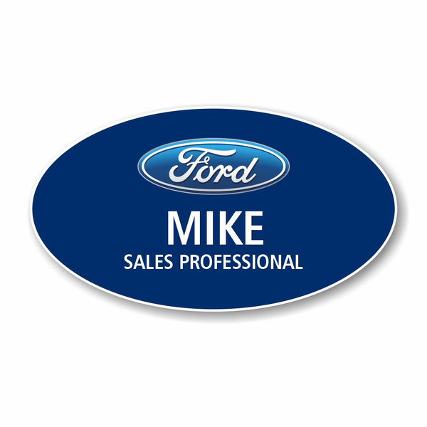 Ford Blue Oval Name Badge