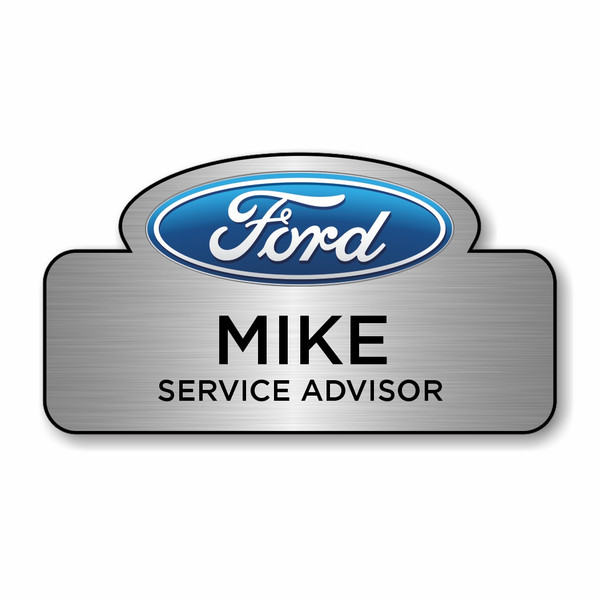 Ford CC Silver Name Badge