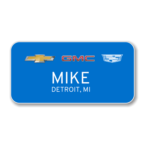Chevrolet GMC Cadillac Black Name Badge